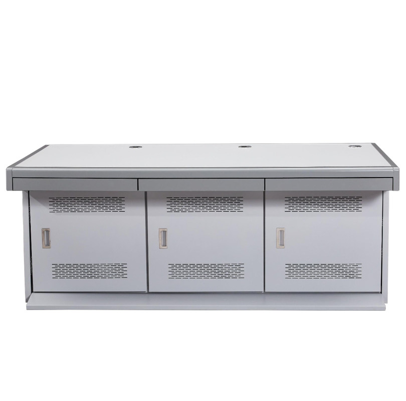 1800 Width Safety Control Room Three Station Console for Modern Office ...