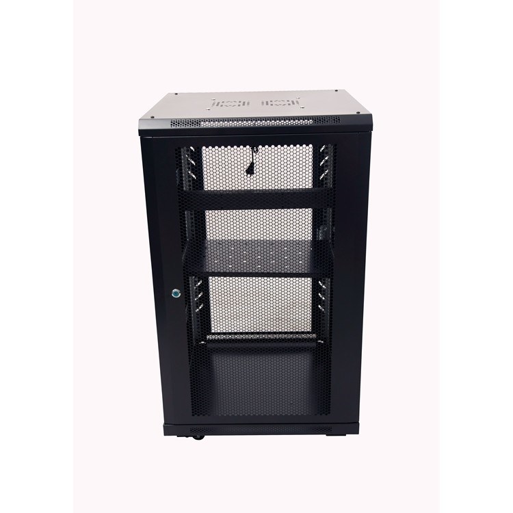Network Equipment Cabinet 19 Inches Network Server Rack with Toughened ...